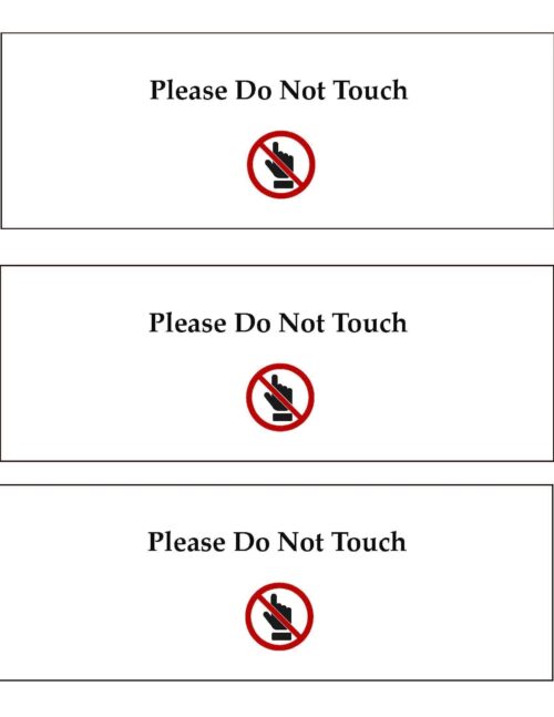 Do Not Touch Signage Example at LACMA | Museum Trade